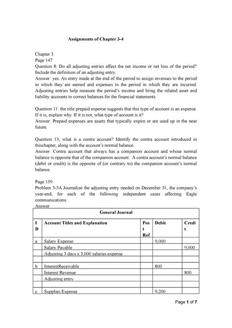 chapter 3 and 4 assignments assignments of chapter 3 chapter 3 page