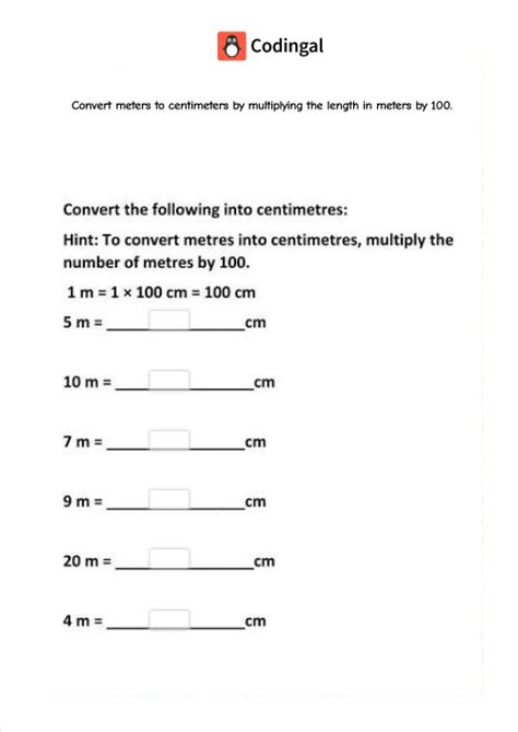 Mg02m14l63we01convert Meter To Centimeter Interactive Worksheet Topworksheets