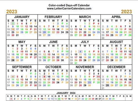Letter Carrier Pay Schedule