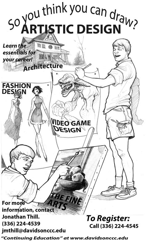 Drawing Class Poster Jonathan H Dockery