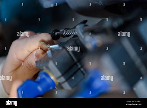 Key In The Duplicating Machine Stock Photo Alamy