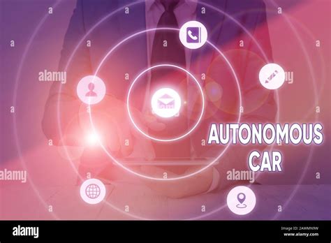 Writing Note Showing Autonomous Car Business Concept For Vehicle That Can Guide Itself Without