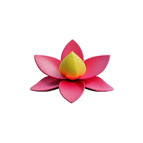 Lotus 3d Rendering Icon Illustration 28606104 Png