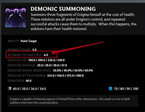 Enigma Demonic Summoning Incorrect Number Of Hits To Split Summons