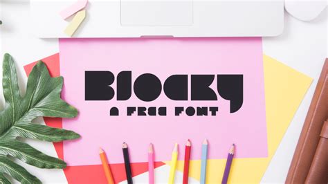 Blocky A Free Display Font Logos By Nick
