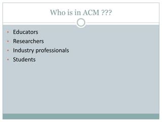 What Is ACM PPTX
