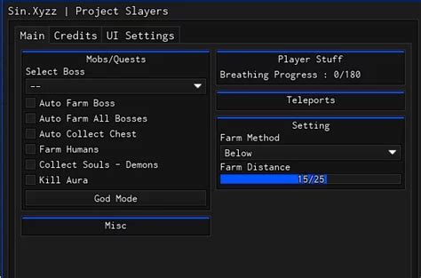 Project Slayers Gui Script Auto Farm Kill Aura And More Adult And Teen