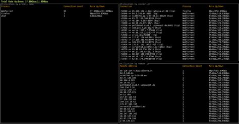 Bandwhich Terminal Bandwidth Utilization Tool