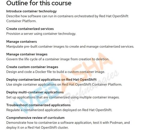 Introduction To Containers Kubernetes And Red Hat Openshift Do180