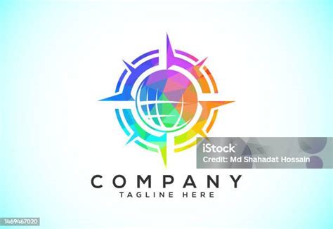 다각형 나침반 개념 로고 디자인 나침반 낮은 폴리 로고 기호와 기호 해안 아이콘 0명에 대한 스톡 벡터 아트 및 기타 이미지 0명 개념 개념과 주제 Istock