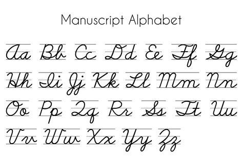 10 Best Zaner Bloser Manuscript Alphabet Printable For Free At