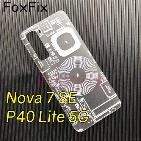 Foxfix Plastic Back Cover For Huawei P Lite G Nova Se Battery Cover Rear Housing Door Case