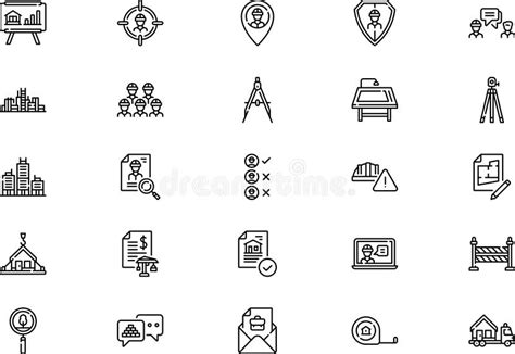 Recruitment Icons Collection Is A Vector Illustration With Editable Stroke Stock Vector