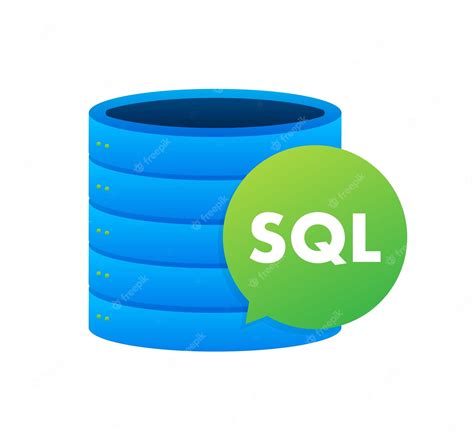 Premium Vector Sql Structured Query Language Icon Label Internet