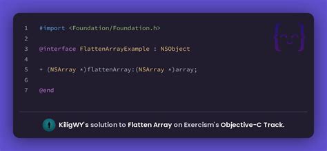 Kiligwys Solution For Flatten Array In Objective C On Exercism