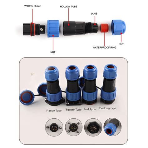 Lpsp28 Ip68 도킹 방수 커넥터 플러그 소켓 전기 항공 와이어 커넥터 남성 여성 용접 나사 고정 터미널 세트 전기 장비 및 소모품