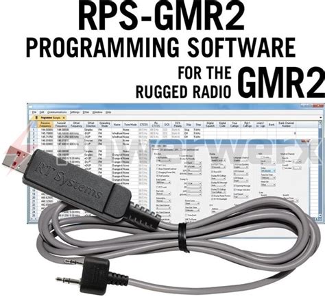 RT Systems RRS GMR2 USB Advanced Radio Programming Software And USB Cable Kit For Rugged Radios