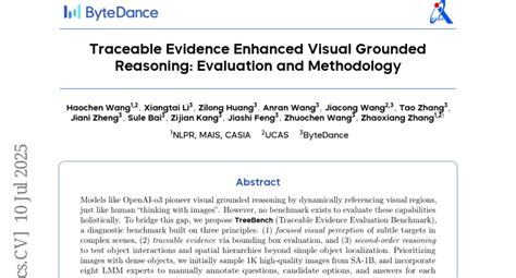 Traceable Evidence Enhanced Visual Grounded Reasoning Evaluation And Methodology Ai For