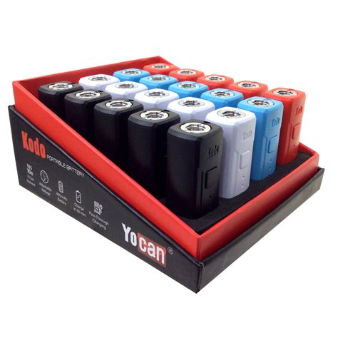 YOCAN KODO PORTABLE BATTERY 20 CT ASSORTED COLORS