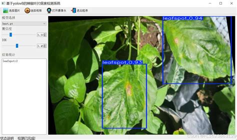 基于yolov8的辣椒叶子病害检测系统python源码pytorch模型评估指标曲线精美gui界面基于yolov8系统辣椒识别系统的设计 Csdn博客