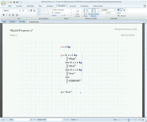 Walking Randomly Mathcad
