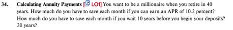 Solved 1 Annuity Factors Lo1 There Are Four Pieces To