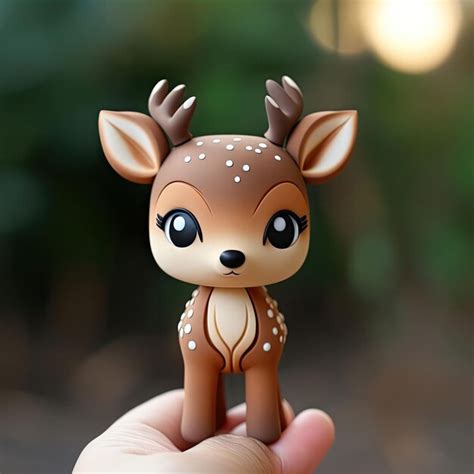 Premium Photo Christmas Deer Character 3d Mini Craft Isolated Studio