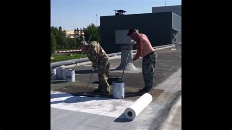 Жидкая полимерная кровля Elastomeric Systems - YouTube