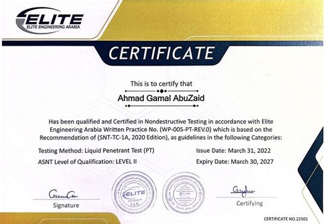 Ahmed Abu Zaid On Linkedin Happy To Share That I Have Got Qualified And Certified In Nondestructive