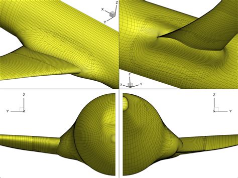 Updated Cfd Surface Mesh After Projecting The Nodes To The Component Download Scientific