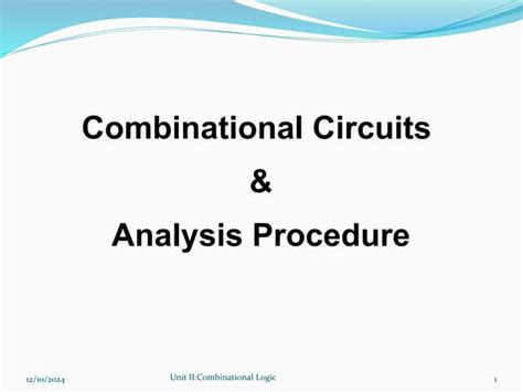 Canalysis And Design Proceduresbinary Adder Subtractor Ppt