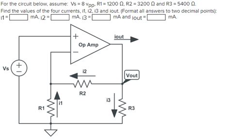 Solved For The Circuit Below Assume Vs Vpp R Chegg Com