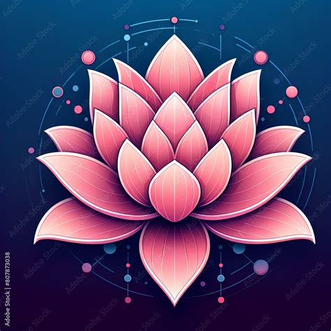 연꽃 일러스트 Stock 일러스트레이션 Adobe Stock