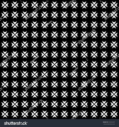 Vector Monochrome Seamless Pattern Simple Dark Stock Vector Royalty Free 553252297 Shutterstock