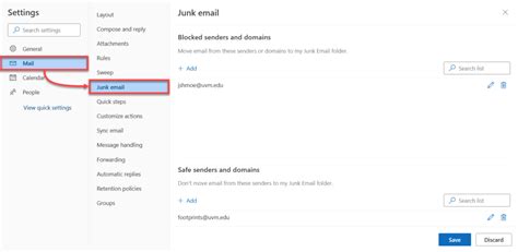Filtering And Forwarding Emails In Outlook UVM Knowledge Base
