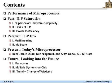 Microprocessor Microarchitecture CPU Architecture The Past And Present