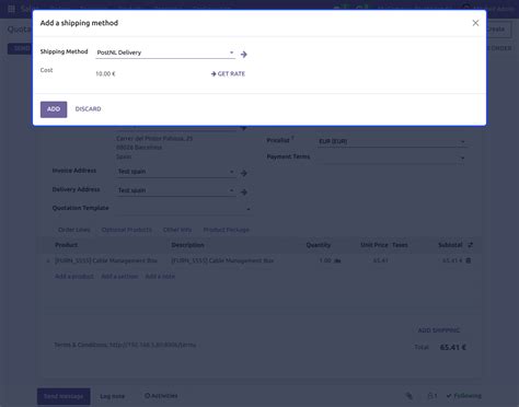 Odoo PostNL Shipping Integration WebKul