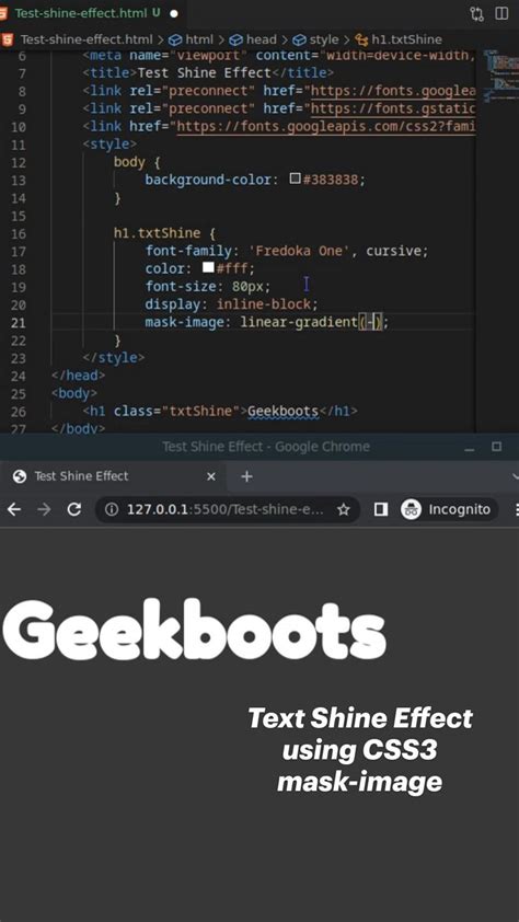 Text Shine Effect Using Css3 Mask Image