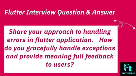 Handling Errors In Flutter Application Handle Exceptions Flutter Interview Questions 2024