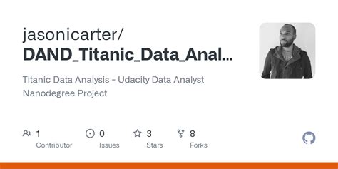 Github Jasonicarter Dand Titanic Data Analysis Titanic Data Analysis Udacity Data Analyst