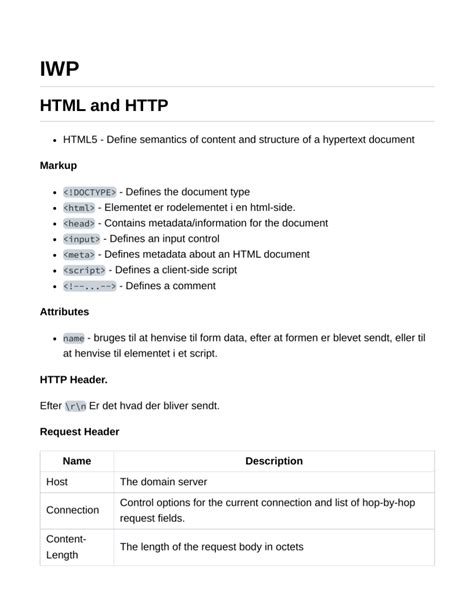 HTML And Networking Lecture Notes