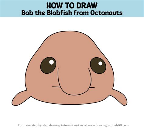 How To Draw Bob The Blobfish From Octonauts Octonauts Step By Step