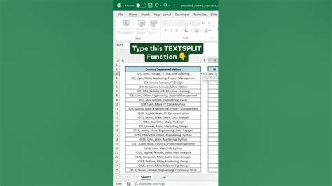 how to use textsplit formula in excel like a pro 🏅 excel exceltips