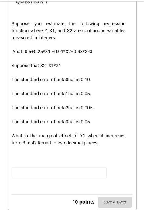 Solved Suppose You Estimate The Following Regression Chegg