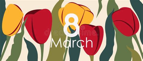 Background For March 8 With Tulips Happy International Women S Day