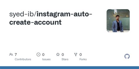 GitHub Syed Ib Instagram Auto Create Account