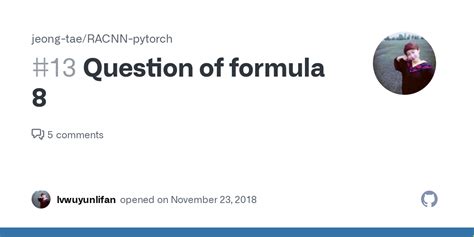 Question Of Formula 8 Issue 13 Jeong Tae RACNN Pytorch GitHub