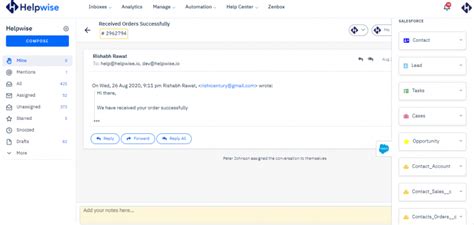 Salesforce Crm Integration With Helpwise Helpwise Product Updates