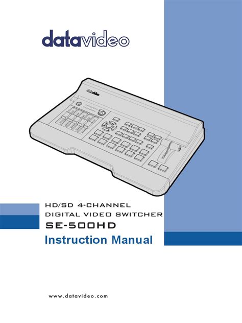 Se 500hd Instruction Manual Pdf Hdmi Parameter Computer