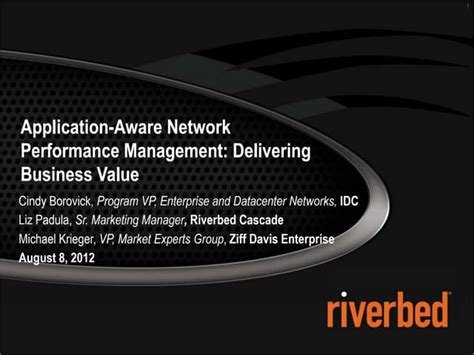 Application Aware Network Performance Management Pptx